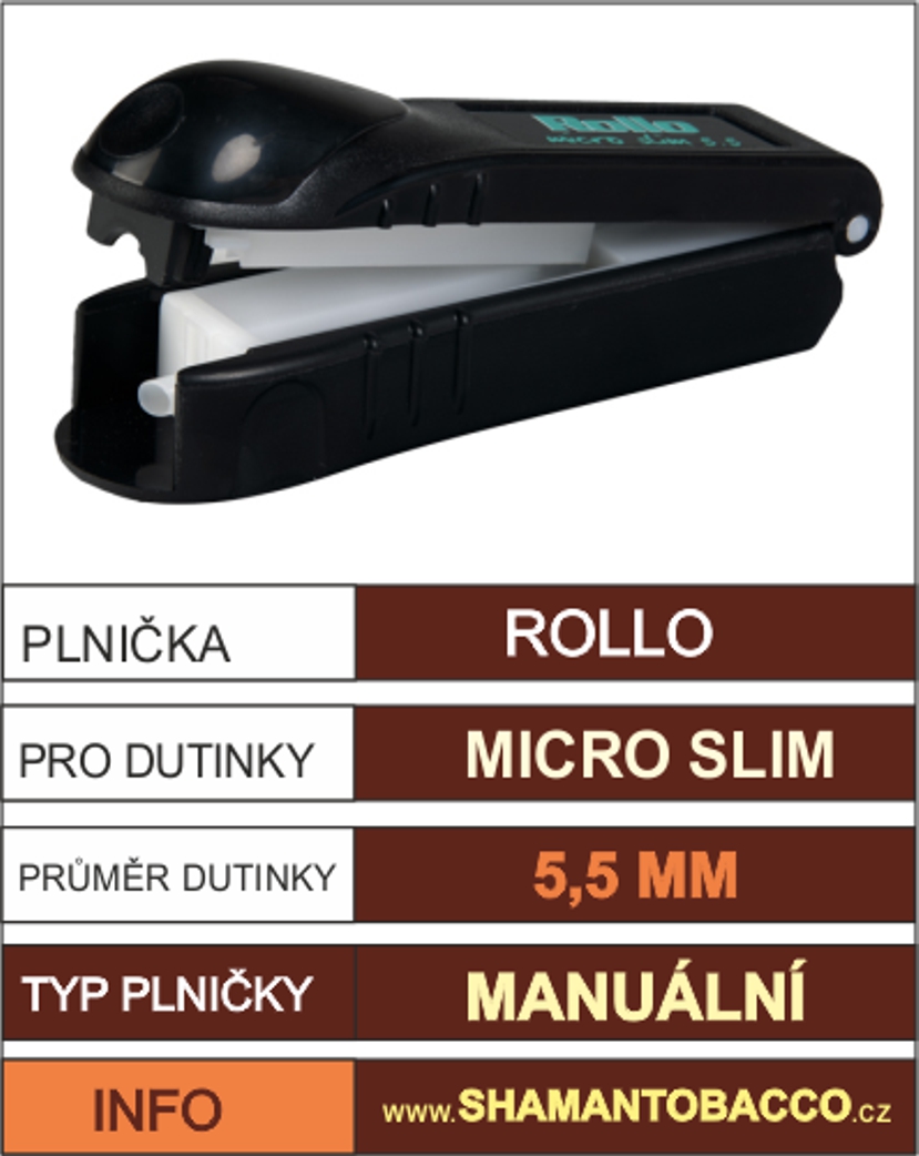 Dutinky MICRO SLIM Rollo / SHAMANTOBACCO.cz/VÍCE za MÉNĚ