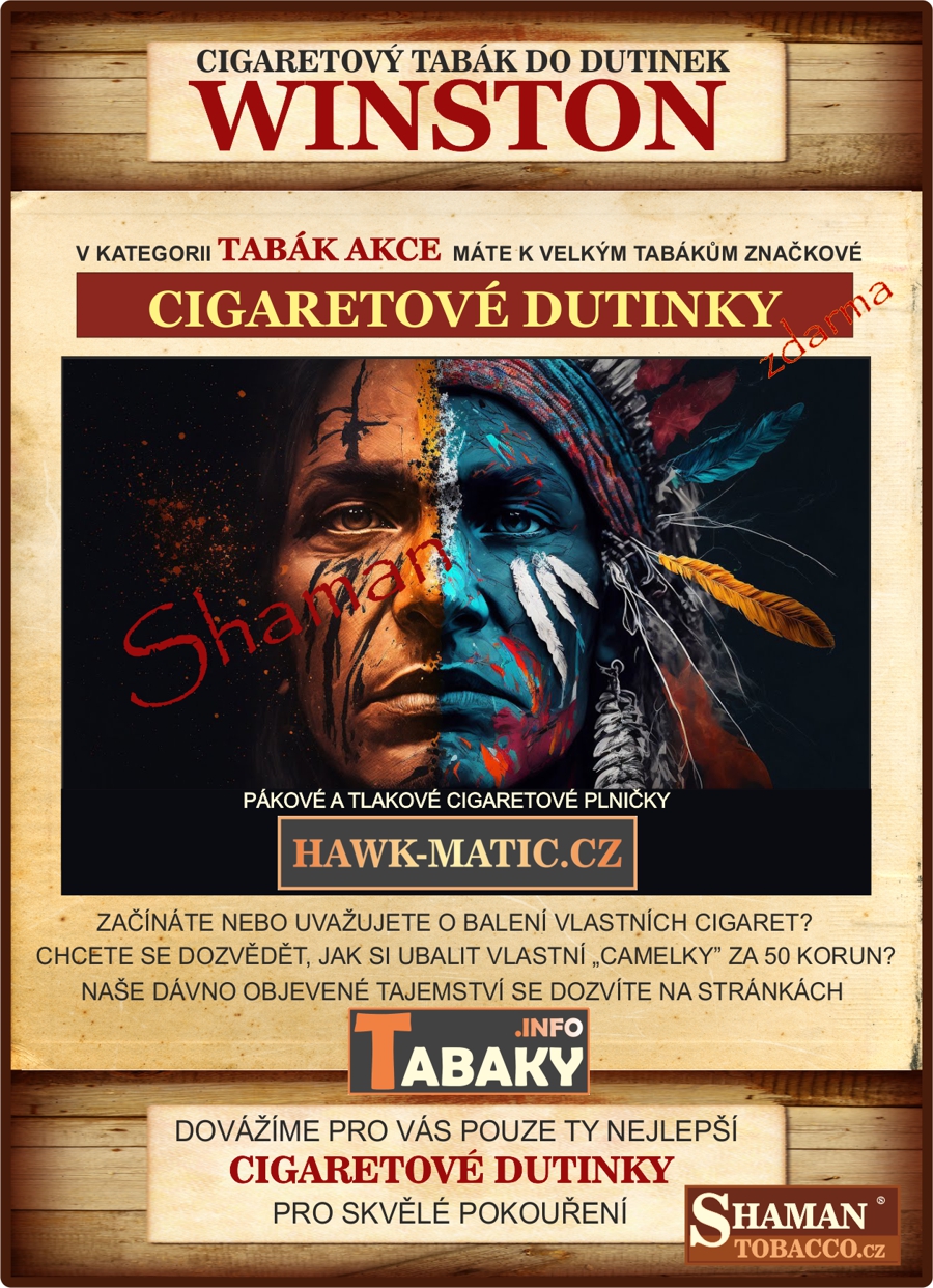 Kvalitní cigaretový tabák Winston / SHAMAN TOBACCO